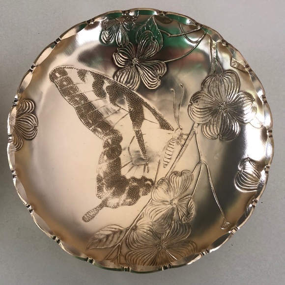 Arthur Armour | Dining | Vintage Arthur Armour Hammered Aluminum Gold ...